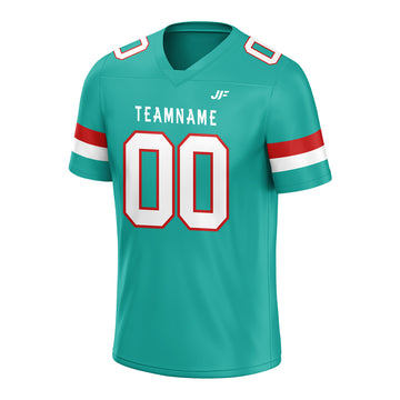 Custom Aqua Football Jersey | Make Custom Youth Idea Shirts – JerFit