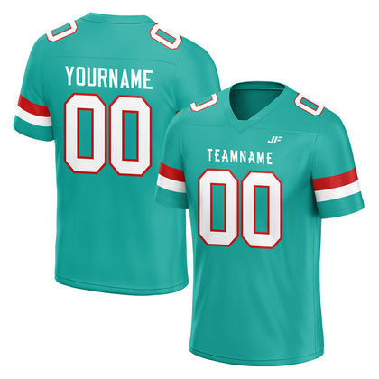 Custom Aqua Football Jersey | Make Custom Youth Idea Shirts – JerFit