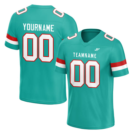 Custom Aqua Football Jersey | Make Custom Youth Idea Shirts – JerFit